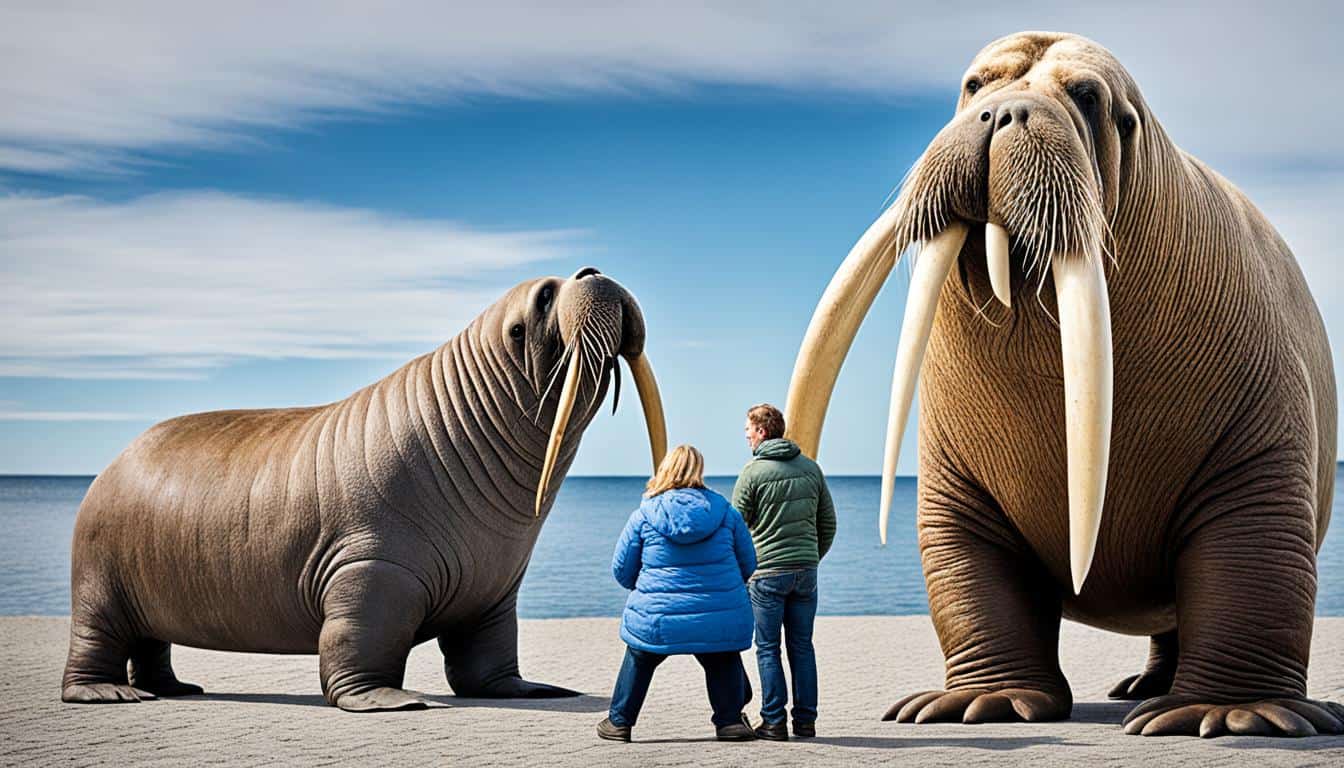 How big do walruses get?
