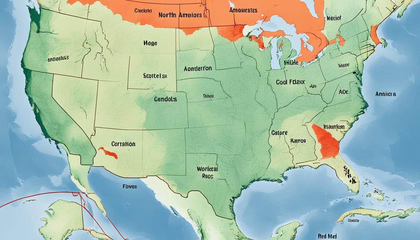 What is the range of the American fox?