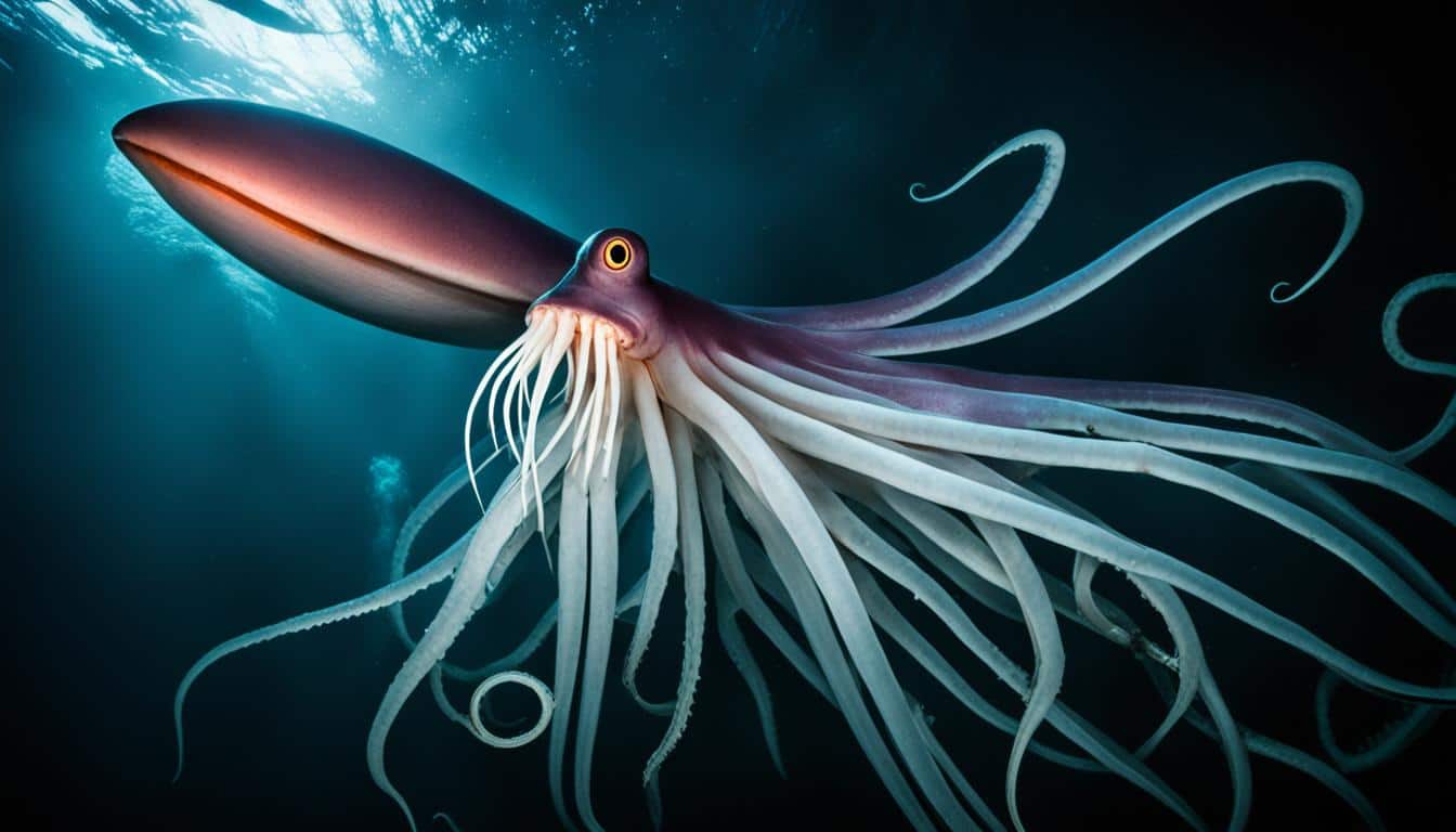 How do giant squids hunt?