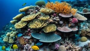 How do corals adapt to their environment?