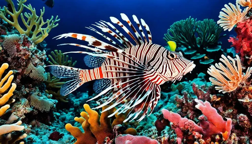How do lionfish impact coral reefs?