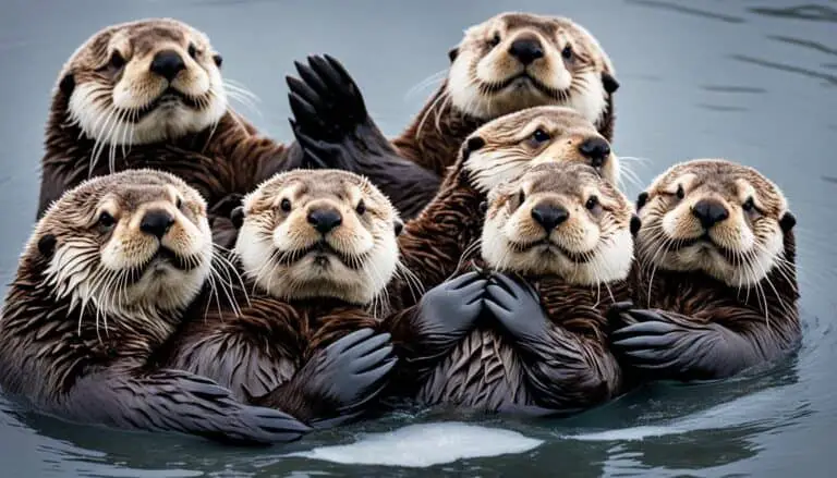 How do sea otters keep warm in cold water?