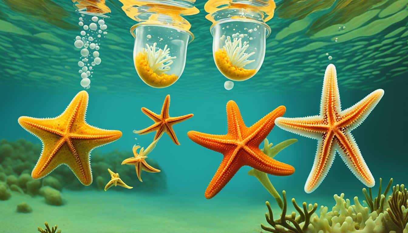 How do starfish reproduce?