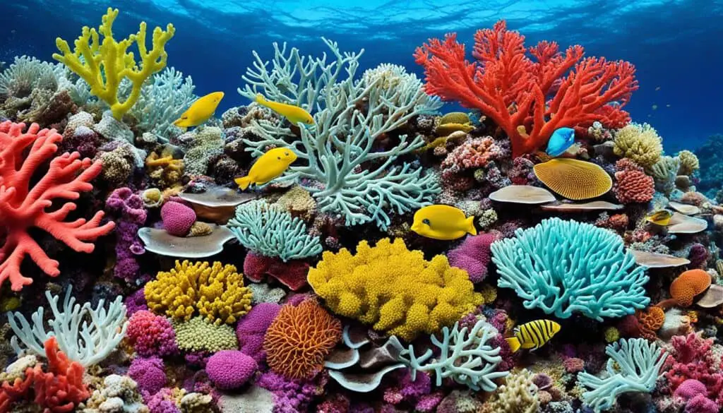 How do corals adapt to their environment?