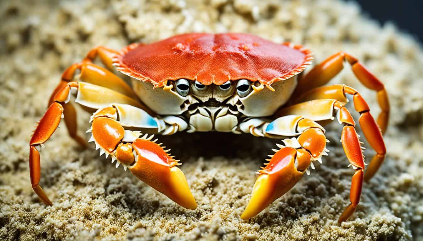 How do crabs molt their shells?