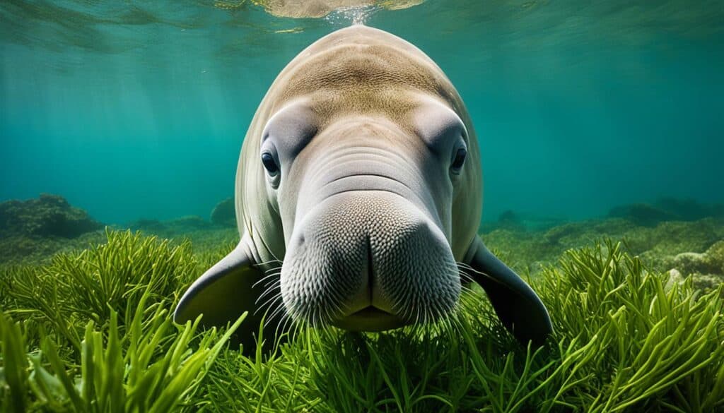 How do dugongs adapt to their environment?