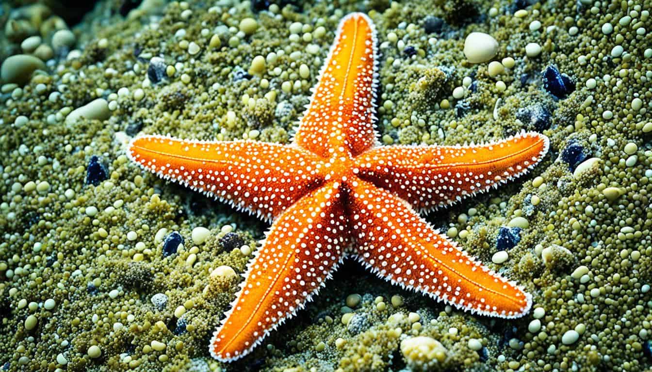 How do starfish interact with other marine life?