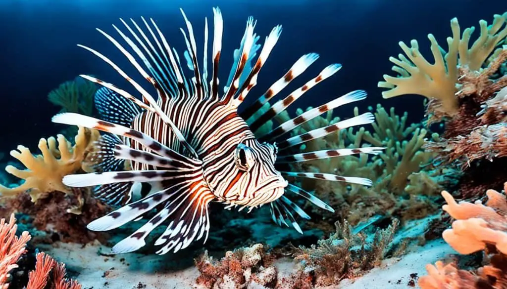 How do lionfish impact coral reefs?