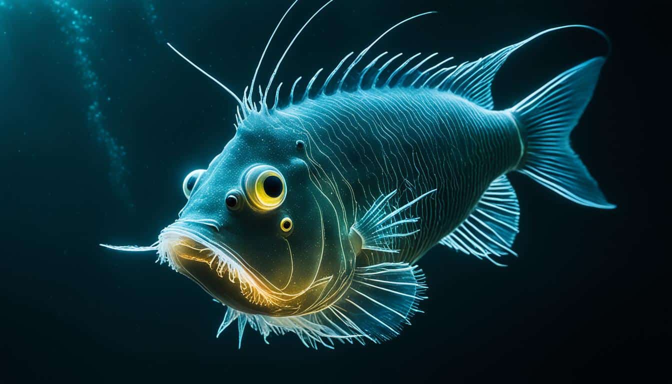 How do anglerfish use their bioluminescent lure?