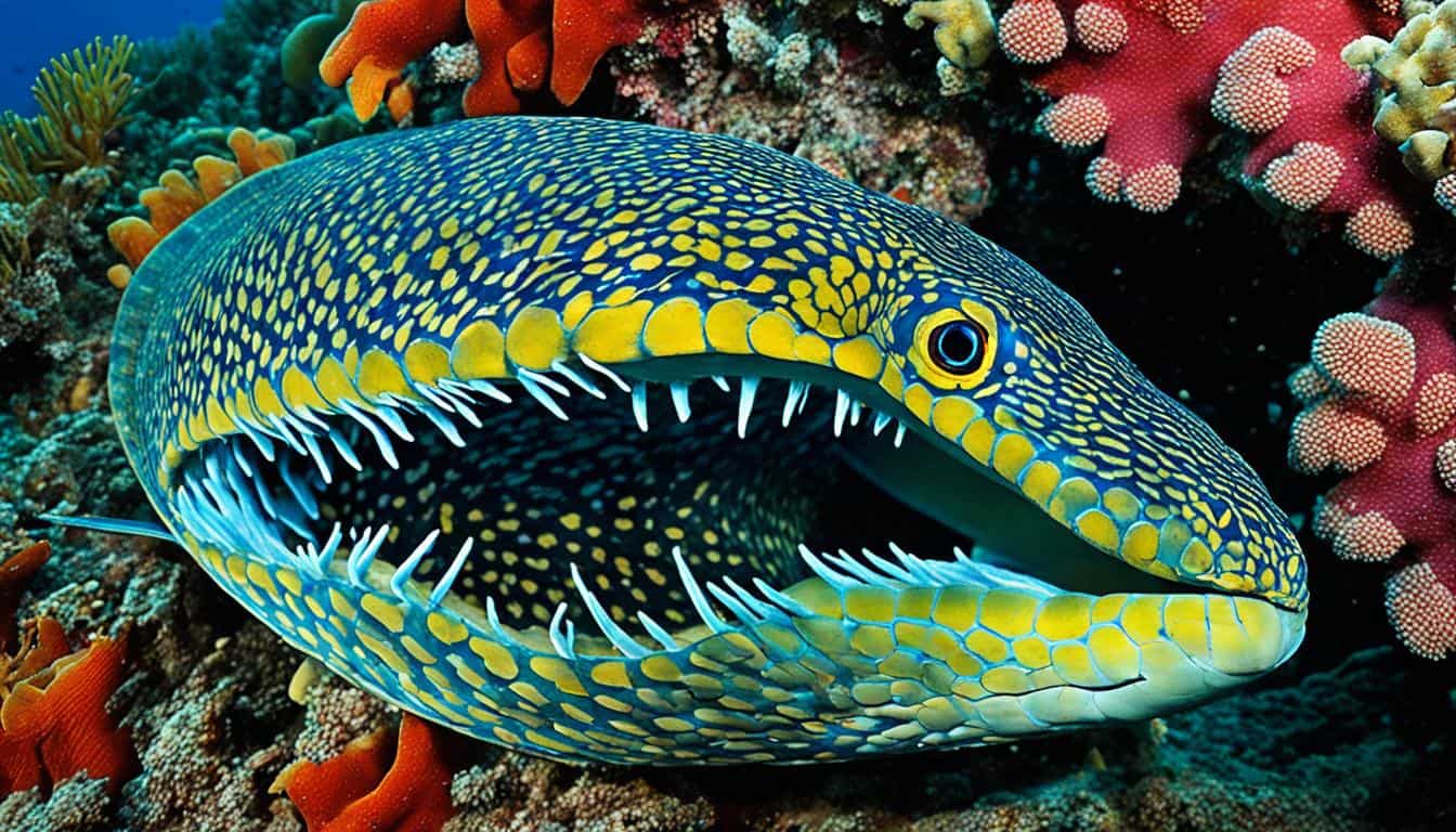 How do moray eels hunt for food?