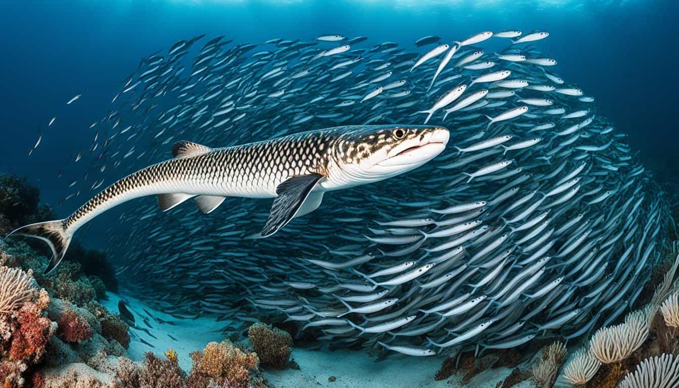 How do sea snakes interact with other marine life?