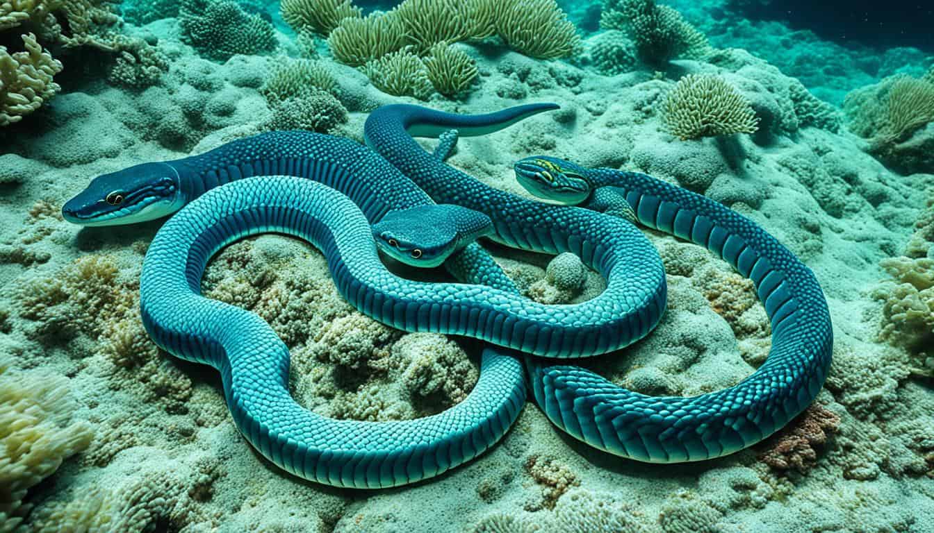 How do sea snakes reproduce?