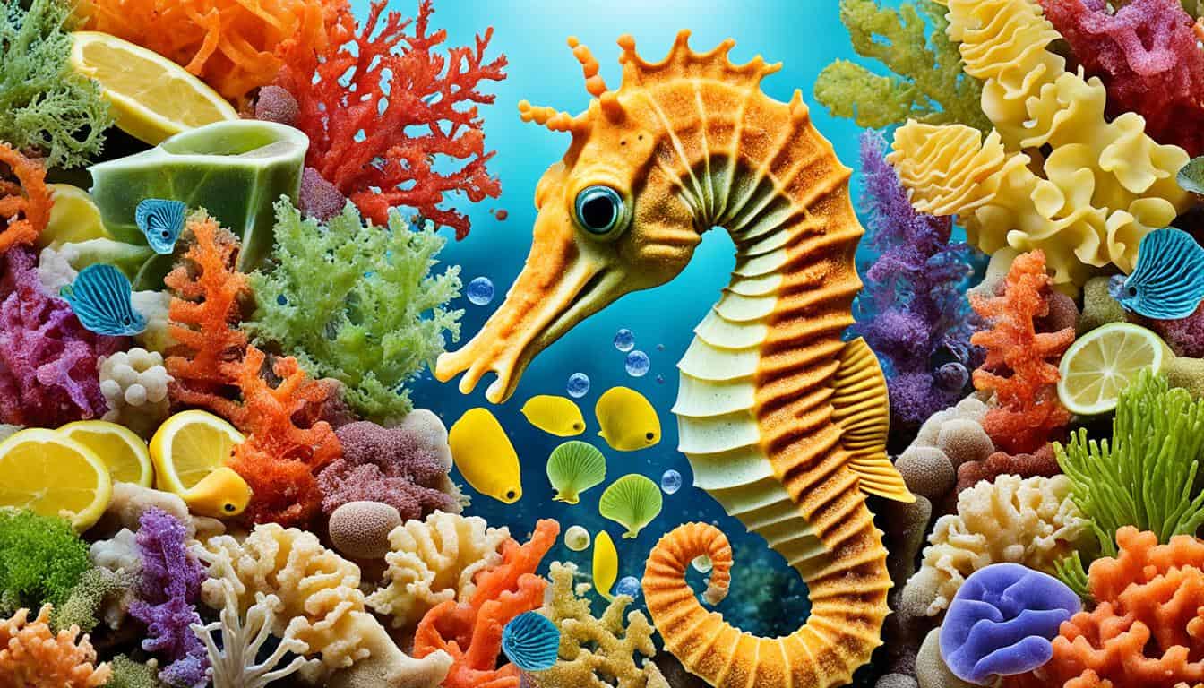 How do seahorses feed?